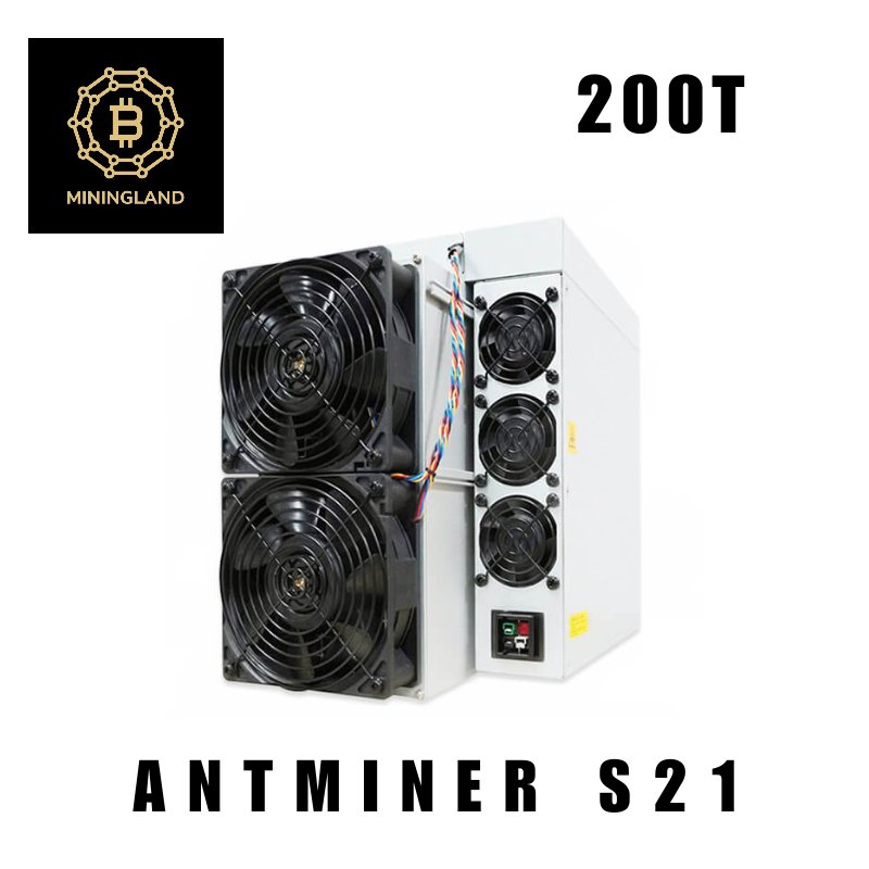 BITMAIN Antminer S21 200T BTC Miner - Miningland